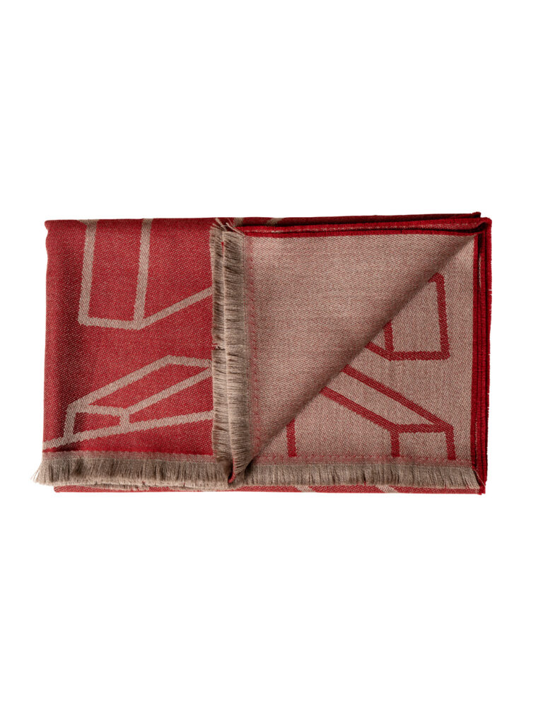 Large maroon winter scarf – The Barsam – Fariba Soltani | Designer ...