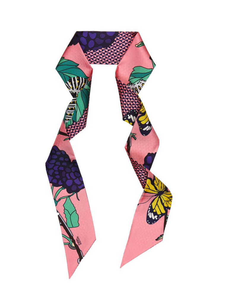 Orange twilly silk scarf – The Shatoot in orange – Fariba Soltani ...